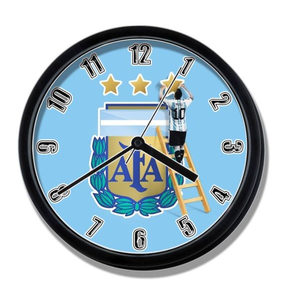 Clock | Wall Decor | Messi Argentina World Cup Champions Qatar 222 ...